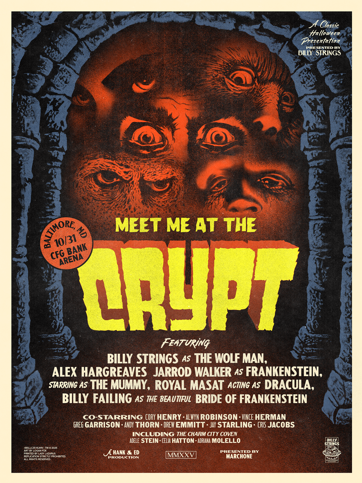 Billy Strings "Meet me at the Crept" Halloween Poster 2025 – Foxhouse ...